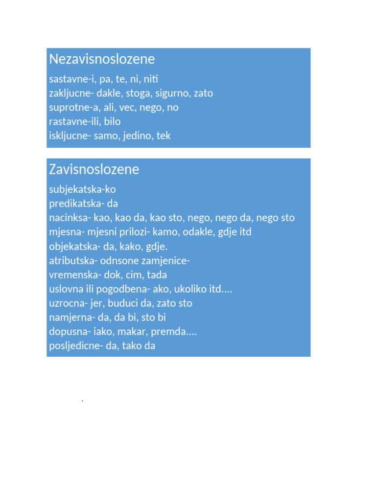 Evo Vam Recenice | PDF