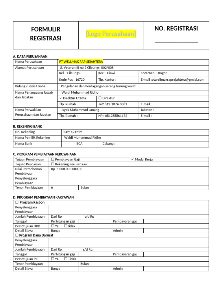 Formulir | PDF