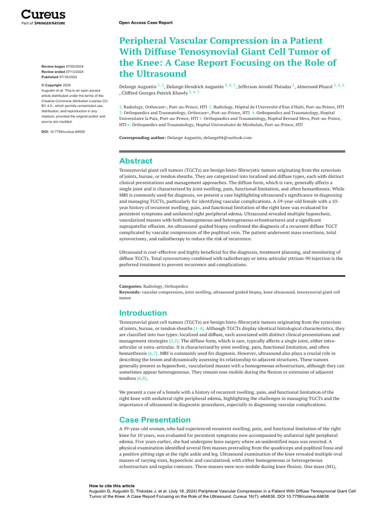 Peripheral Vascular Compression in A Patient | PDF | Medical Ultrasound ...