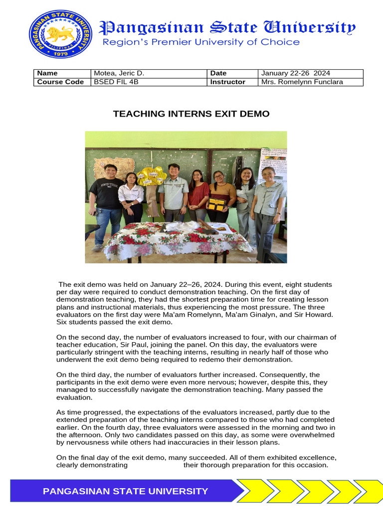 Ti Demo Jeric Narrative | PDF