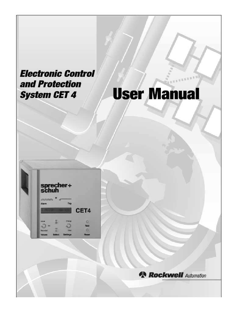 User Manual: Electronic Control and Protection System CET 4 | PDF | Manufactured Goods | Electricity
