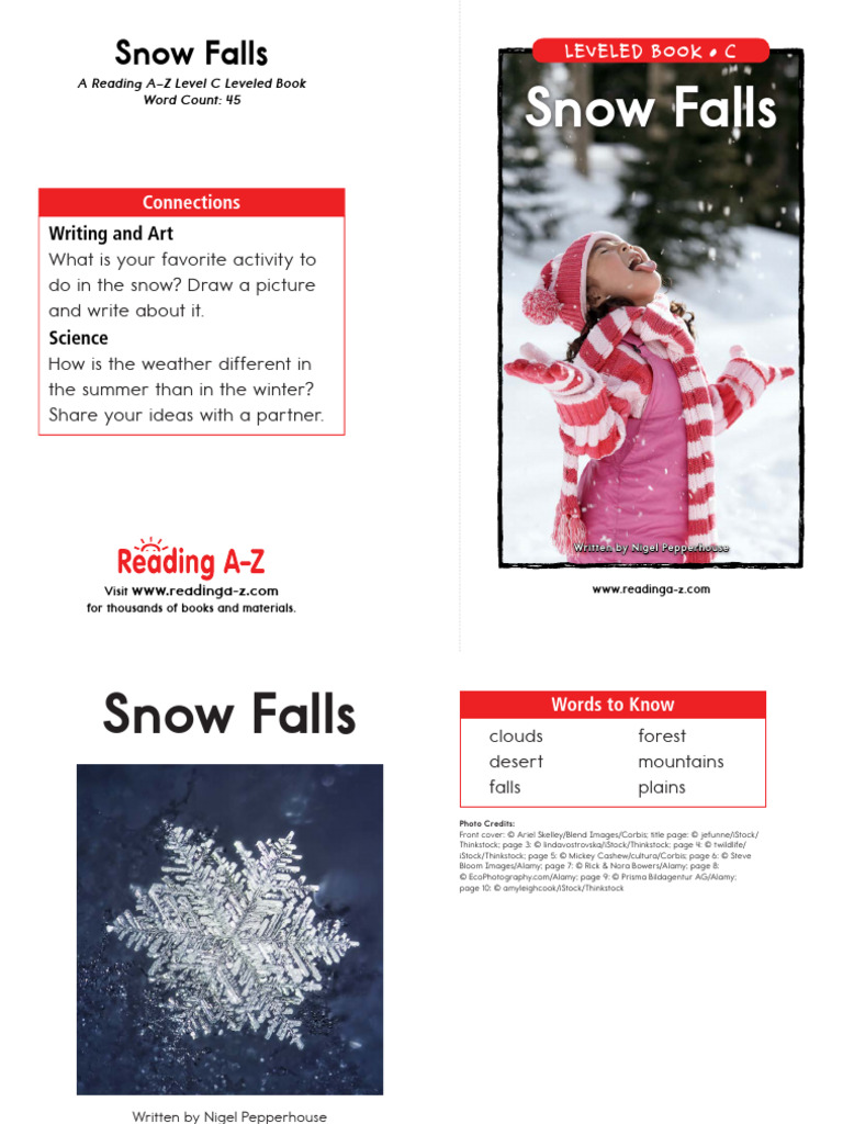 Snow Falls: Weather and Locations | PDF | Applied And Interdisciplinary ...