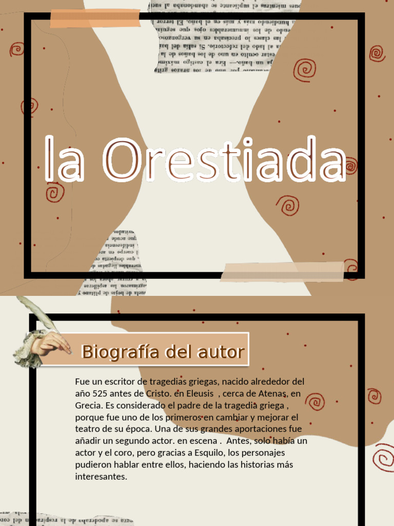 La Orestiada | PDF | Oresteia | Esquilo