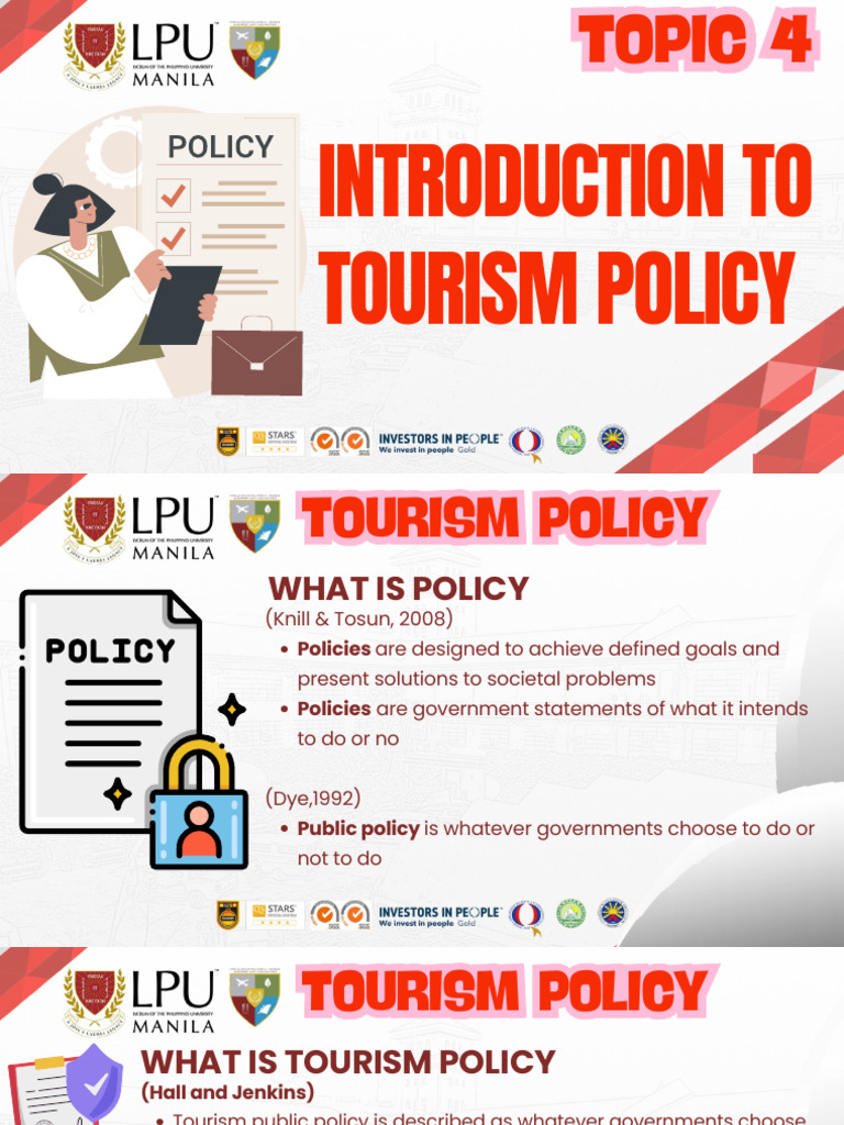 Significance of Tourism Policy | PDF | Tourism | Policy