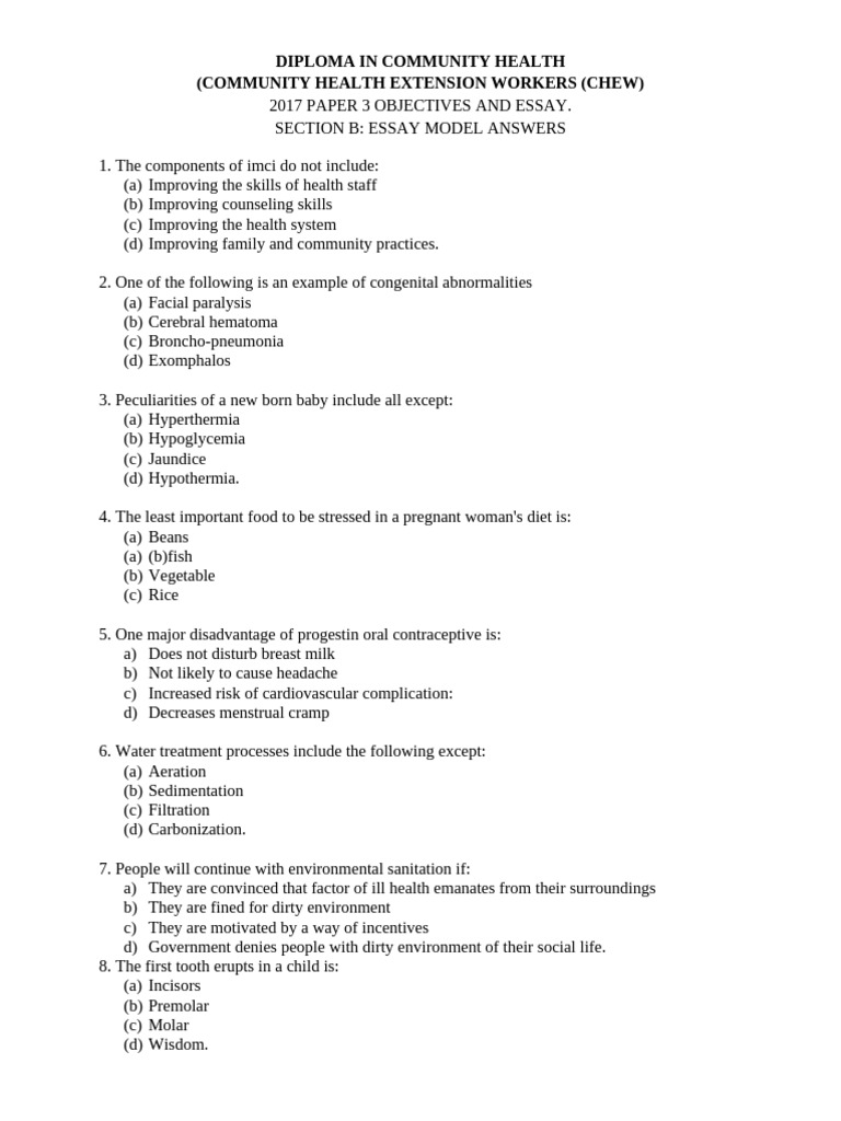 (COMMUNITY HEALTH EXTENSION WORKERS (CHEW) | PDF | Childbirth | Pregnancy