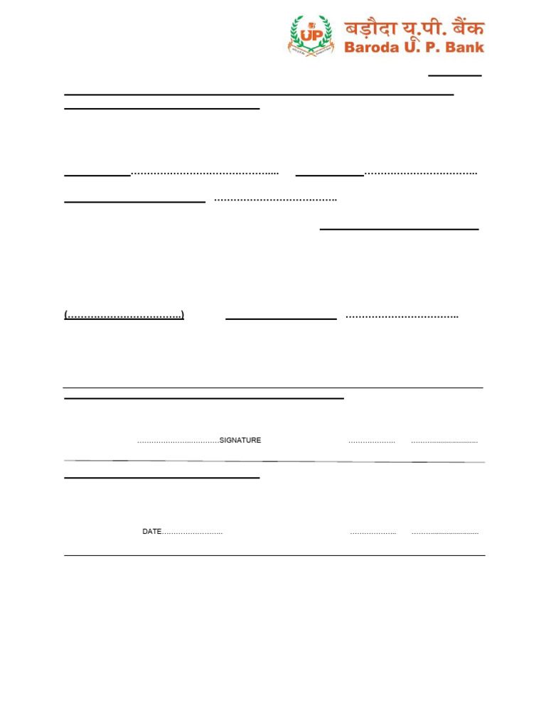 Self Declaration in Case of No Change of KYC Information (Individual) | PDF
