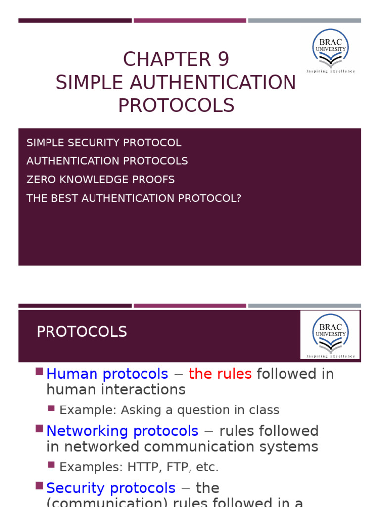 Lec 7 Authentication Protocols_2 | PDF | Cryptography | Public Key Cryptography