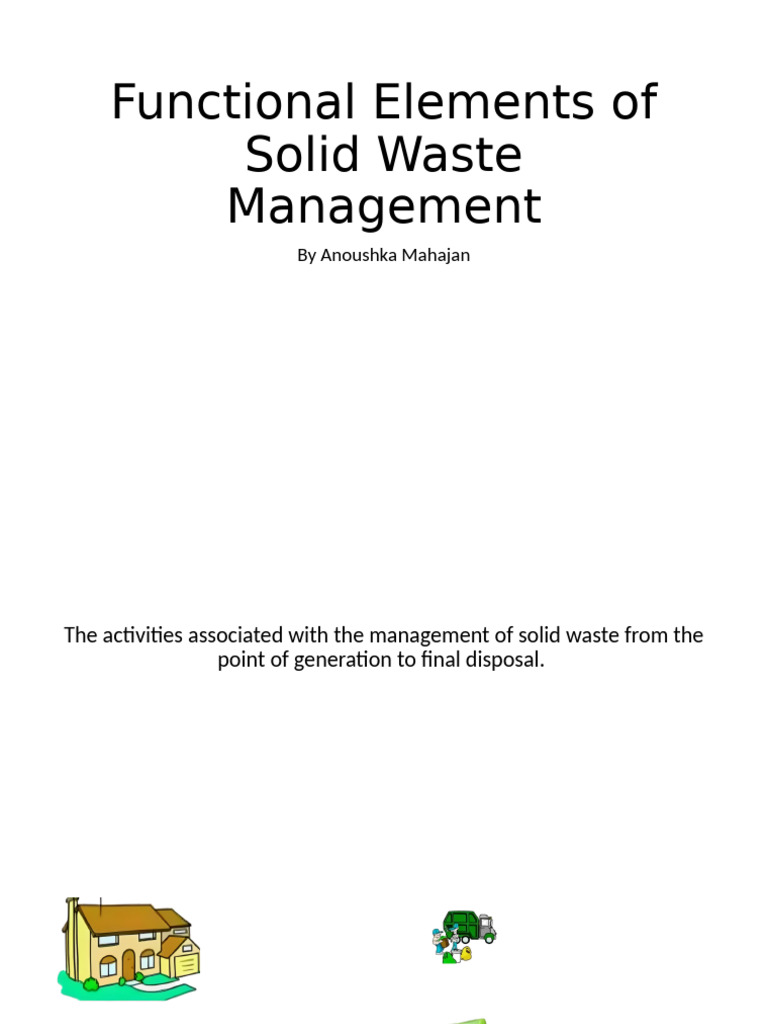 Functional Elements of Waste Management | PDF