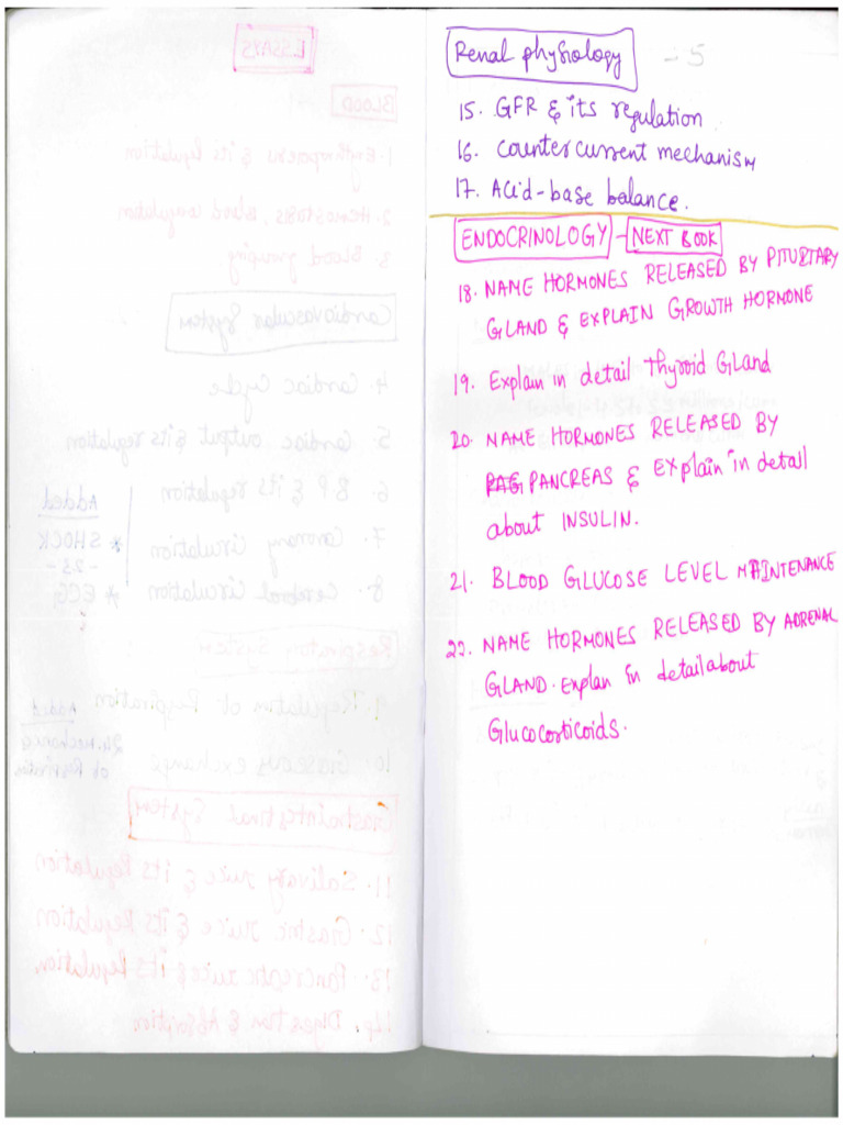 Physiology Study Material-2 | PDF