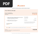 Lalamove Delivery Receipt Details | PDF