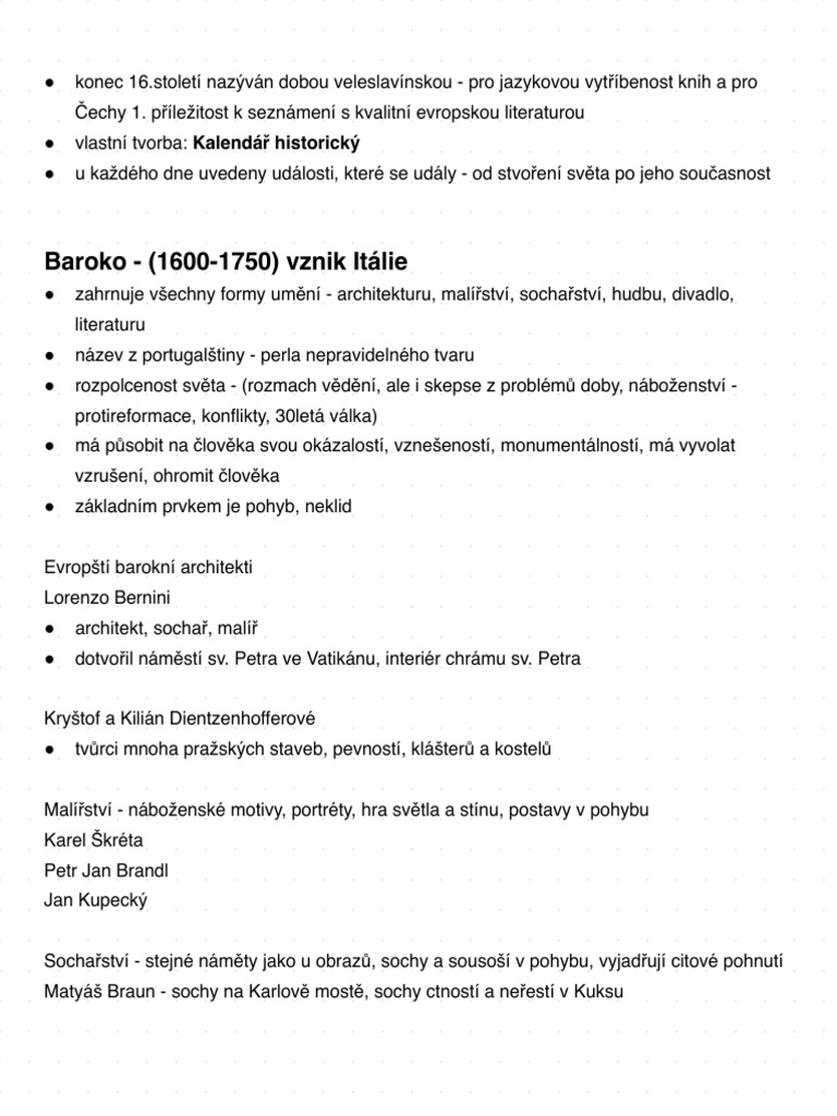 Literatura - Baroko. Kvinta | PDF