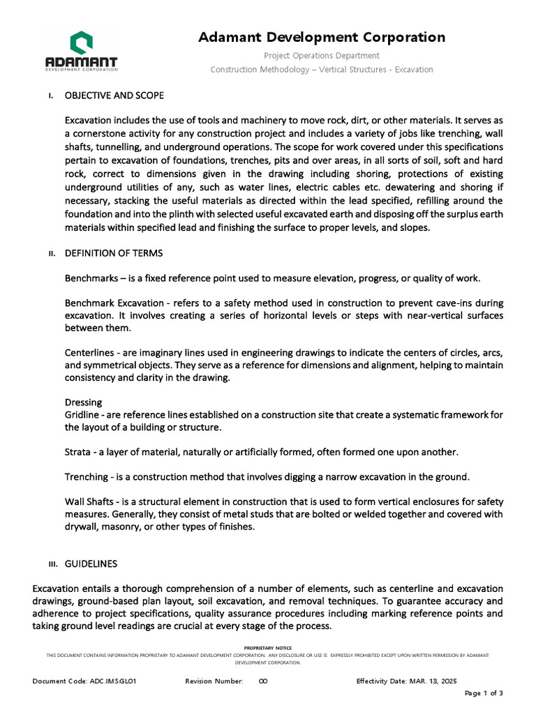 Vertical Structure Excavation Methodologies | PDF | Trench