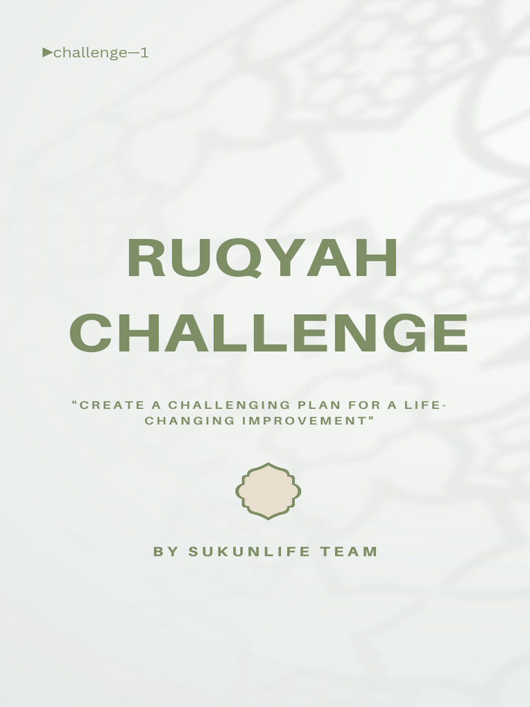 Ruqyah Challenge PDF Book - 20250228 - 222725 - 0000 | PDF
