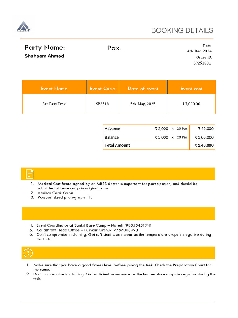Shaheem Ahmed 20 Pax | PDF
