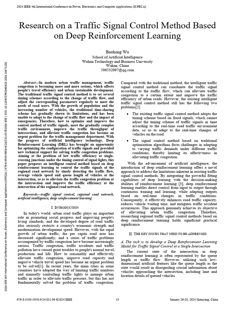 IEEE DQL Regional Network | PDF | Traffic | Traffic Light