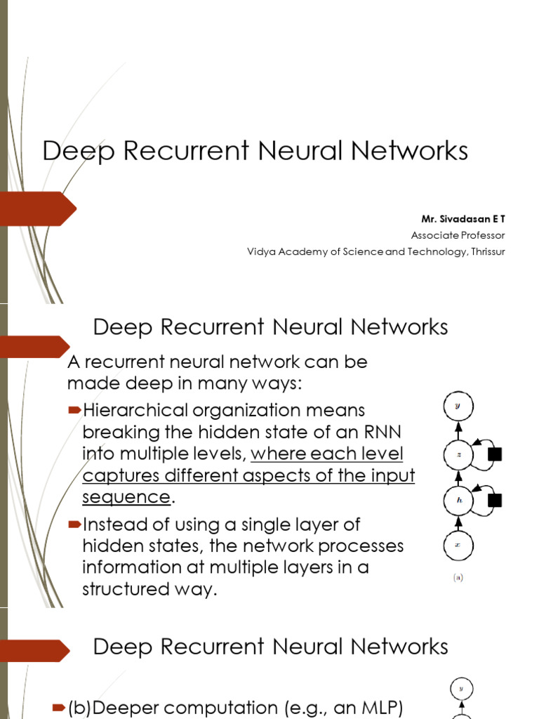 Deep Recurrent Neural Networks | PDF | Theoretical Computer Science ...