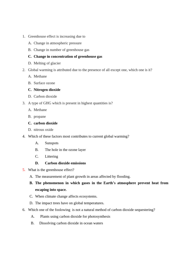 Understanding Greenhouse Gases and Climate Change | PDF | Climate ...