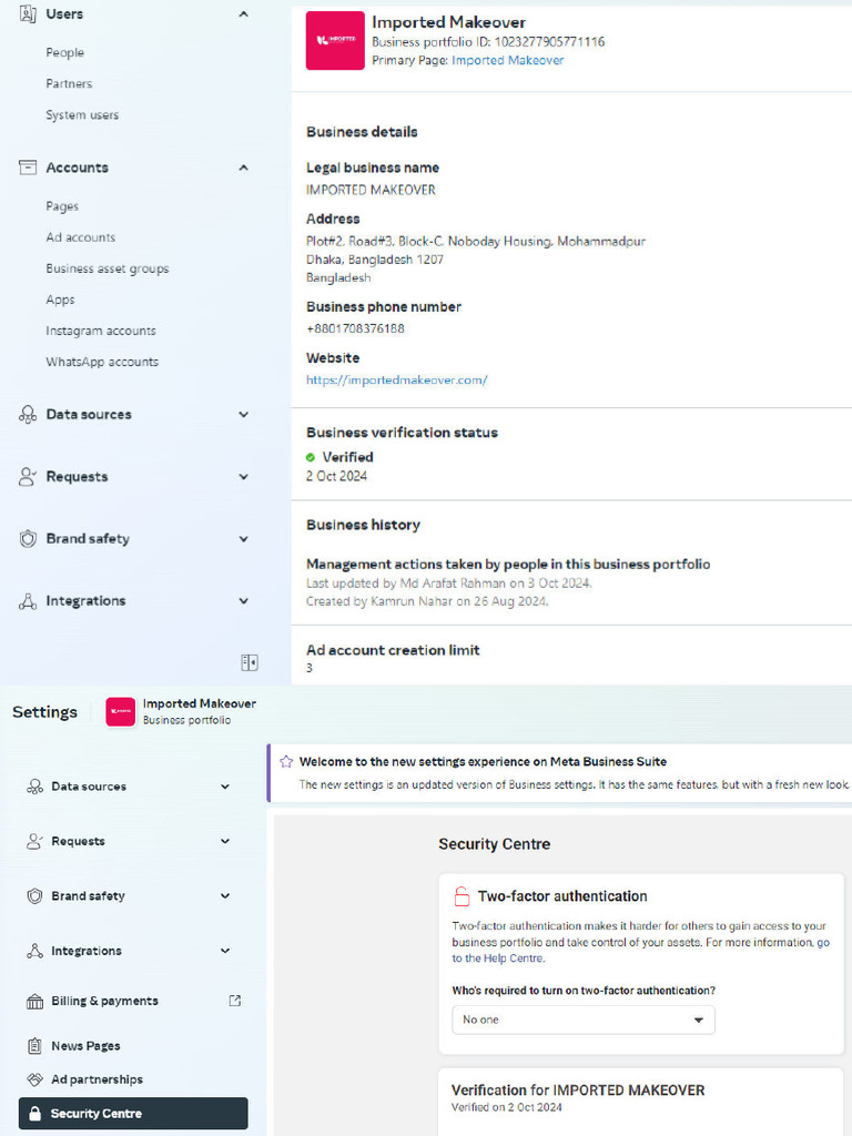 A Fully Verified FB Business Manager and Ads Account | PDF