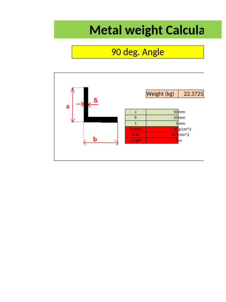 Metal Wieght Calculator | PDF