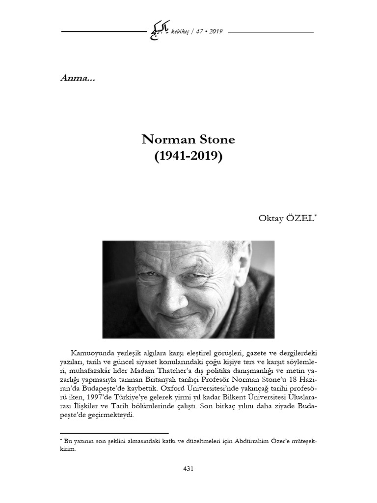 Norman Stone 1941 2019 | PDF