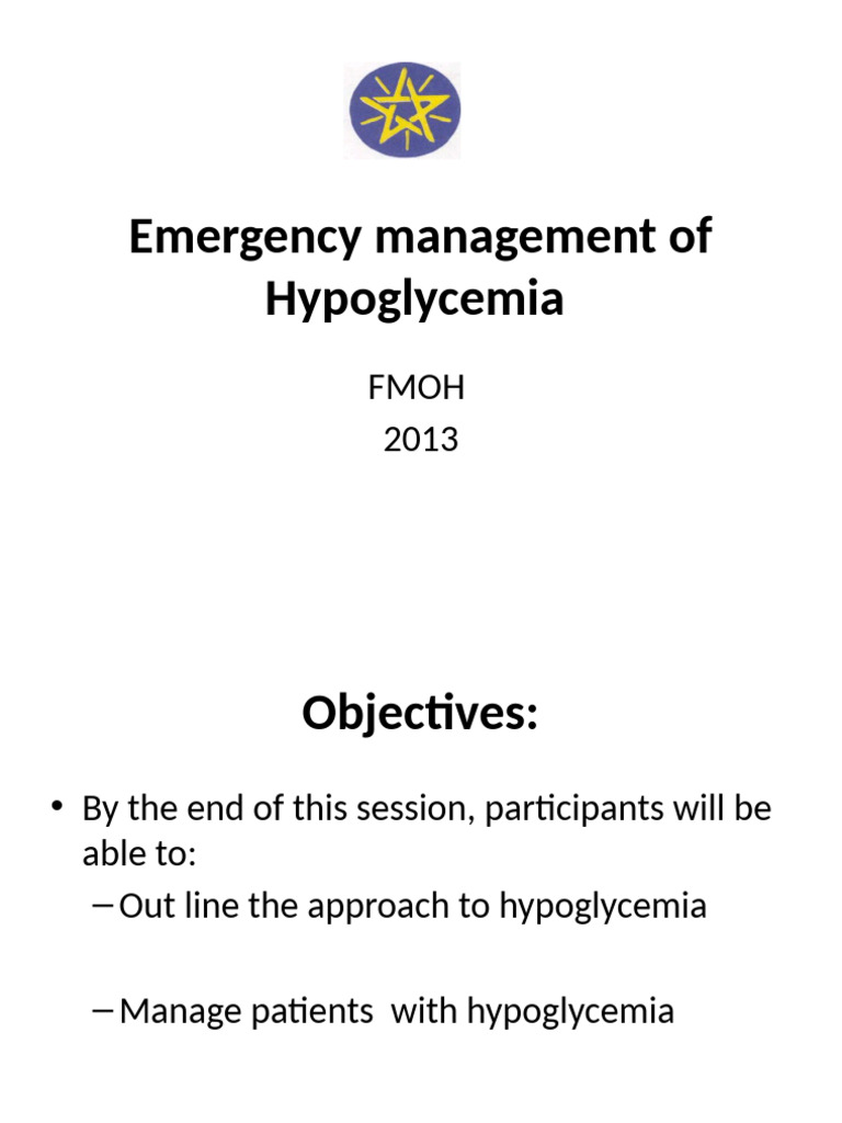 Emergency Management of Hypoglycemia | PDF | Hypoglycemia | Endocrinology