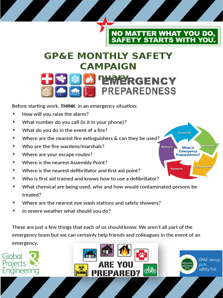 January Safety Campaign Checklist | PDF