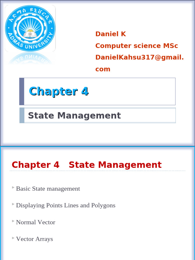 Chapter 4 - State Management | PDF | Shader | Pointer (Computer Programming)