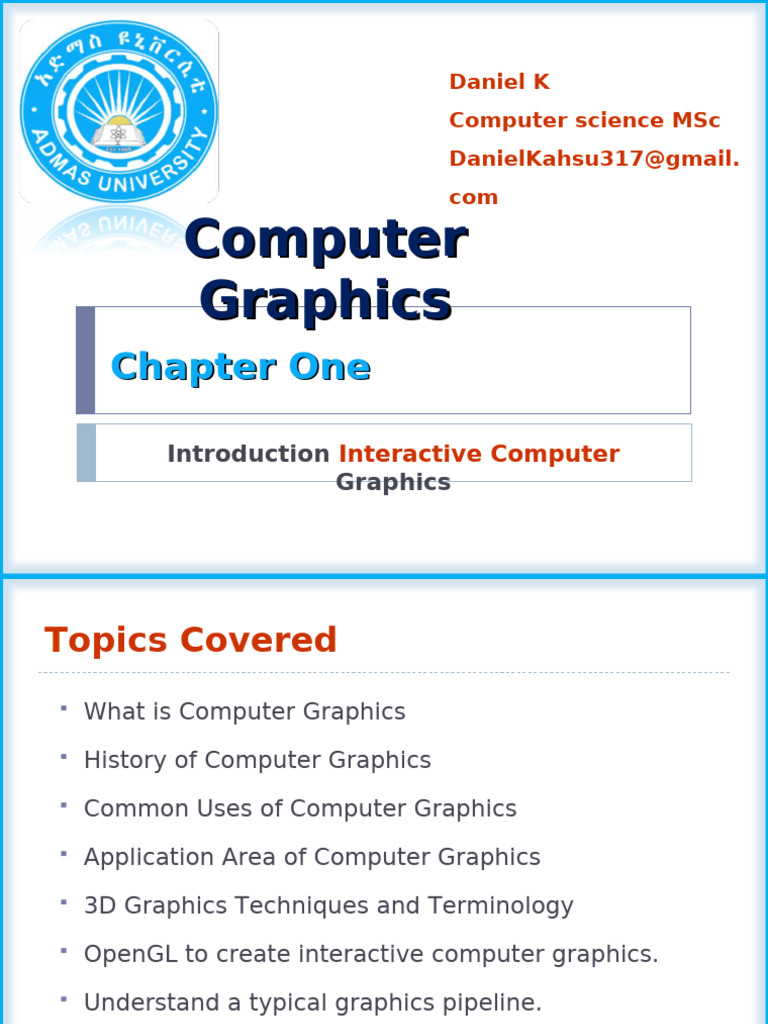 Chapter 1 - Introduction To Interactive CoG | PDF | Computer Graphics | 3 D Computer Graphics