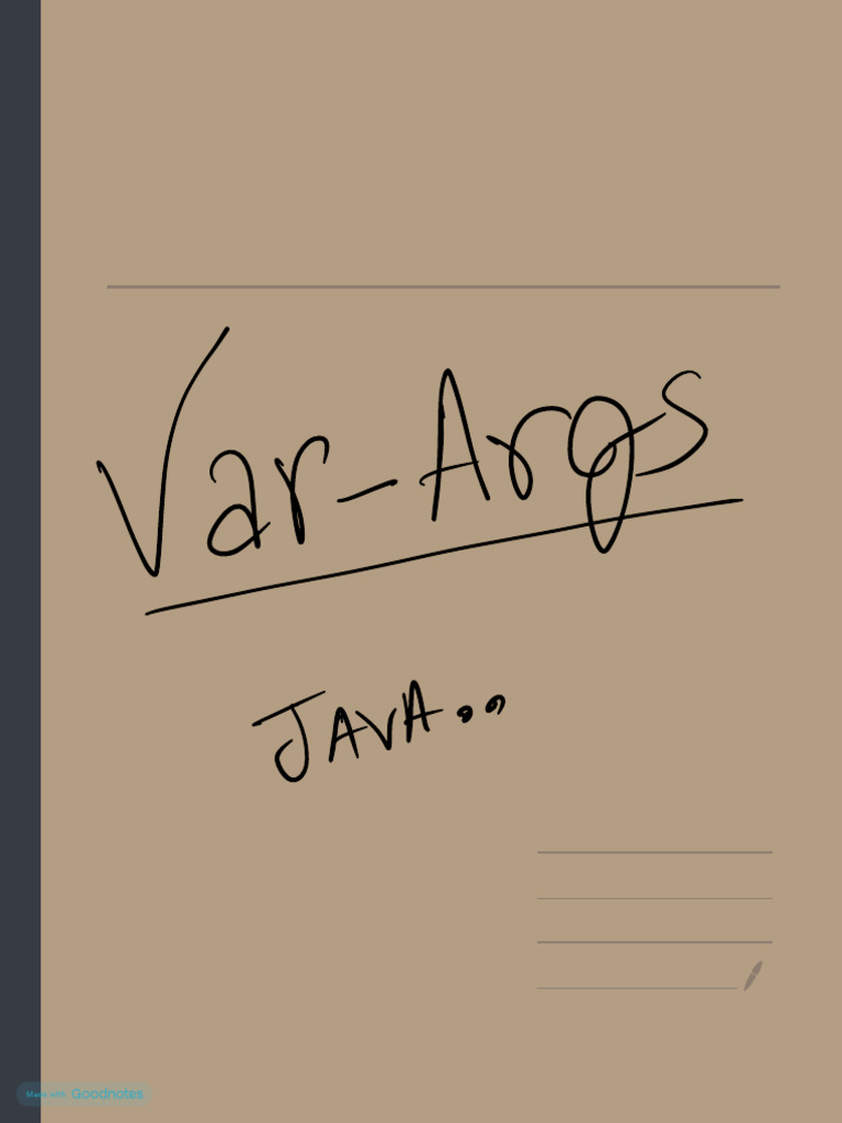 Var Args Pdf