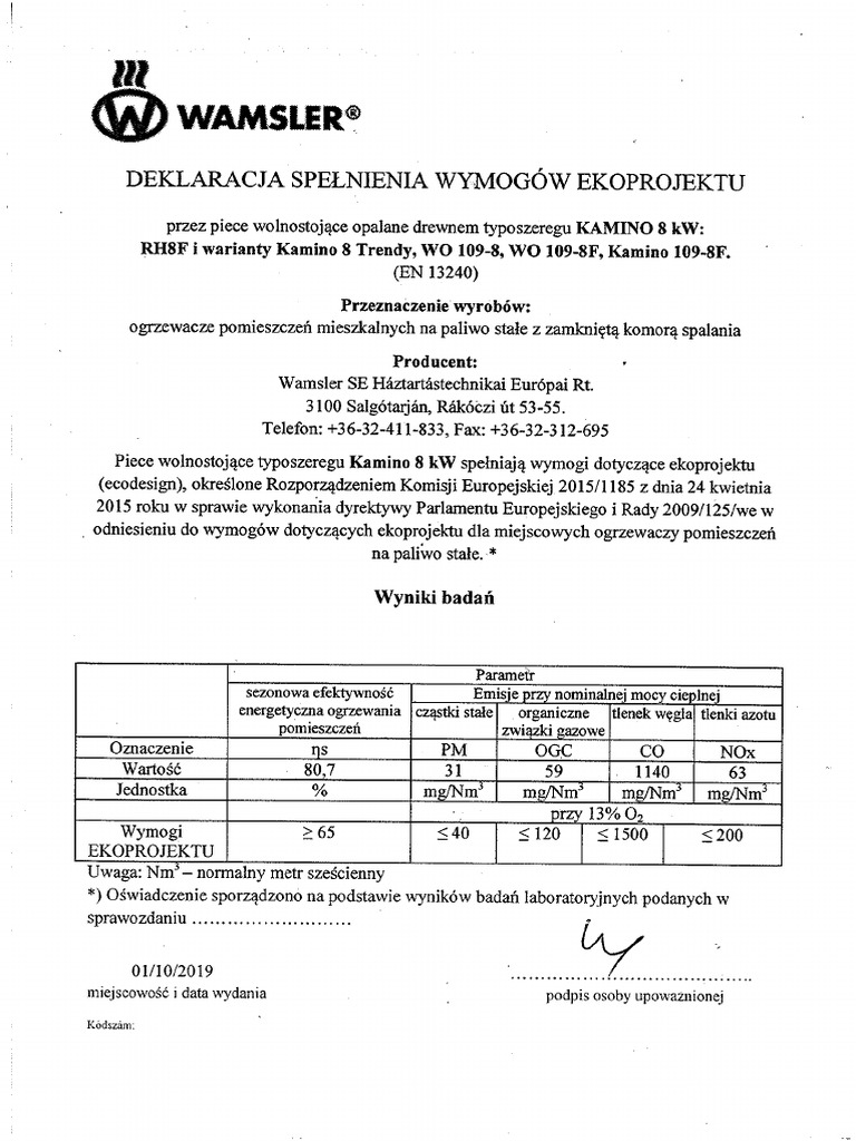 Kamino 8 Ecodesign | PDF