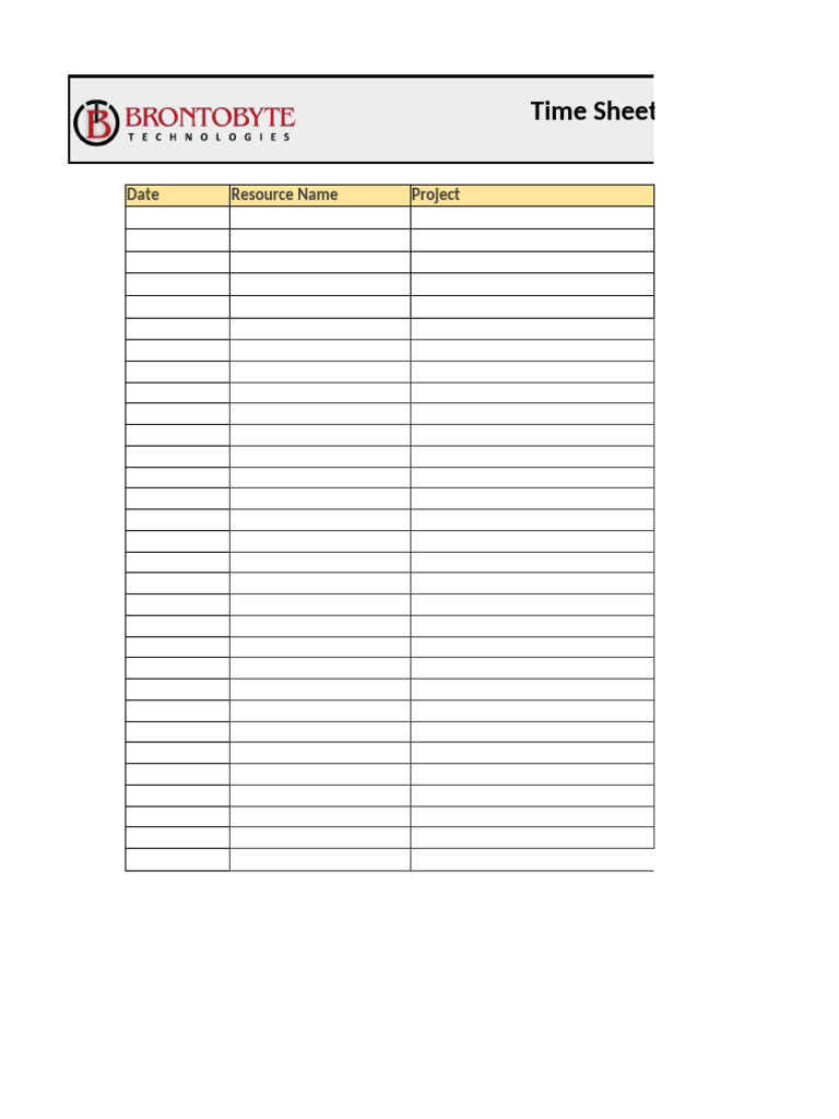 Timesheet Format | PDF