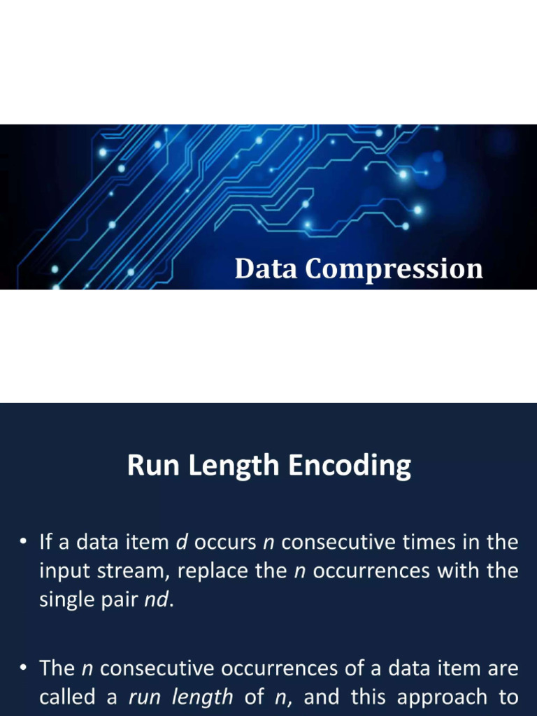 S - Run Length Encoding | PDF
