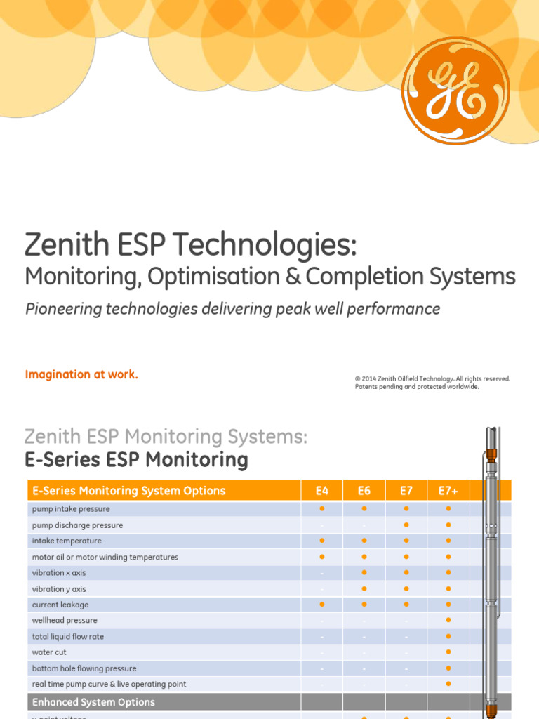 Zenith ESP Overview 0514 GE | PDF | Pump | Mechanical Engineering