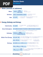 ACS Final Formula Sheet | PDF