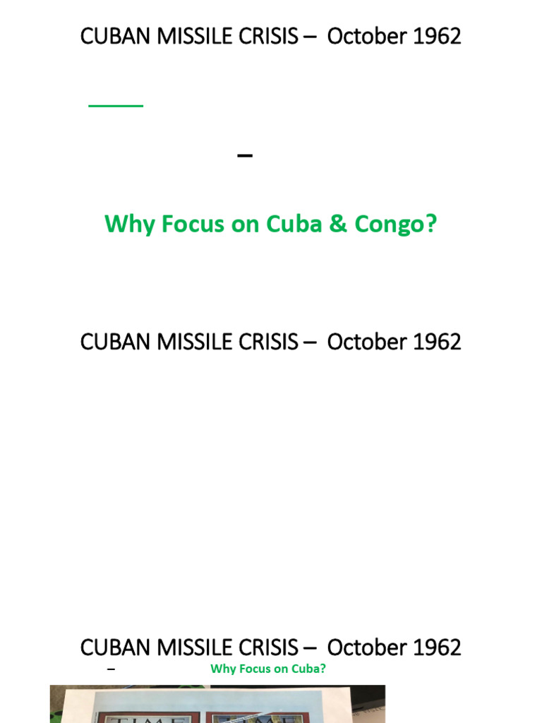 Week 2 Unit 3 Sept 9 to 13 2024 Cuban Missile Crisis – October 1962 | PDF | Cuban Missile Crisis ...