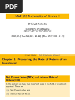 Finance Formulas Cheat Sheet | PDF