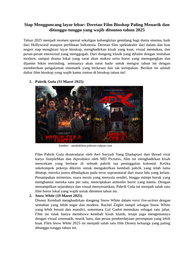 Layout - SA - Siap Mengguncang Layar Lebar Deretan Film Bioskop Paling ...