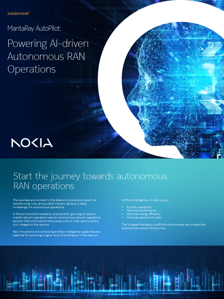 Nokia MantaRay AutoPilot Powering AI Driven Autonomous RAN Operations White Paper EN | PDF ...