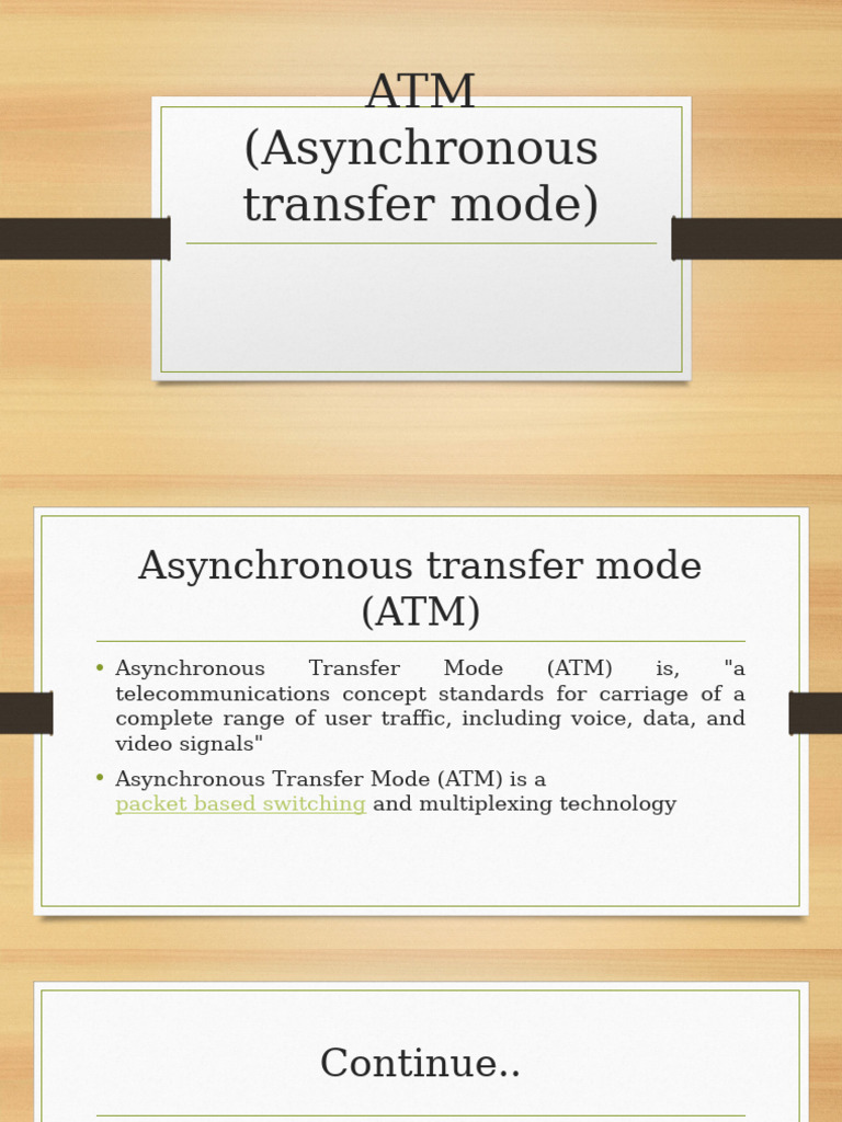 ATM (Asynchronous Transfer Mode) | PDF | Asynchronous Transfer Mode | Computer Network