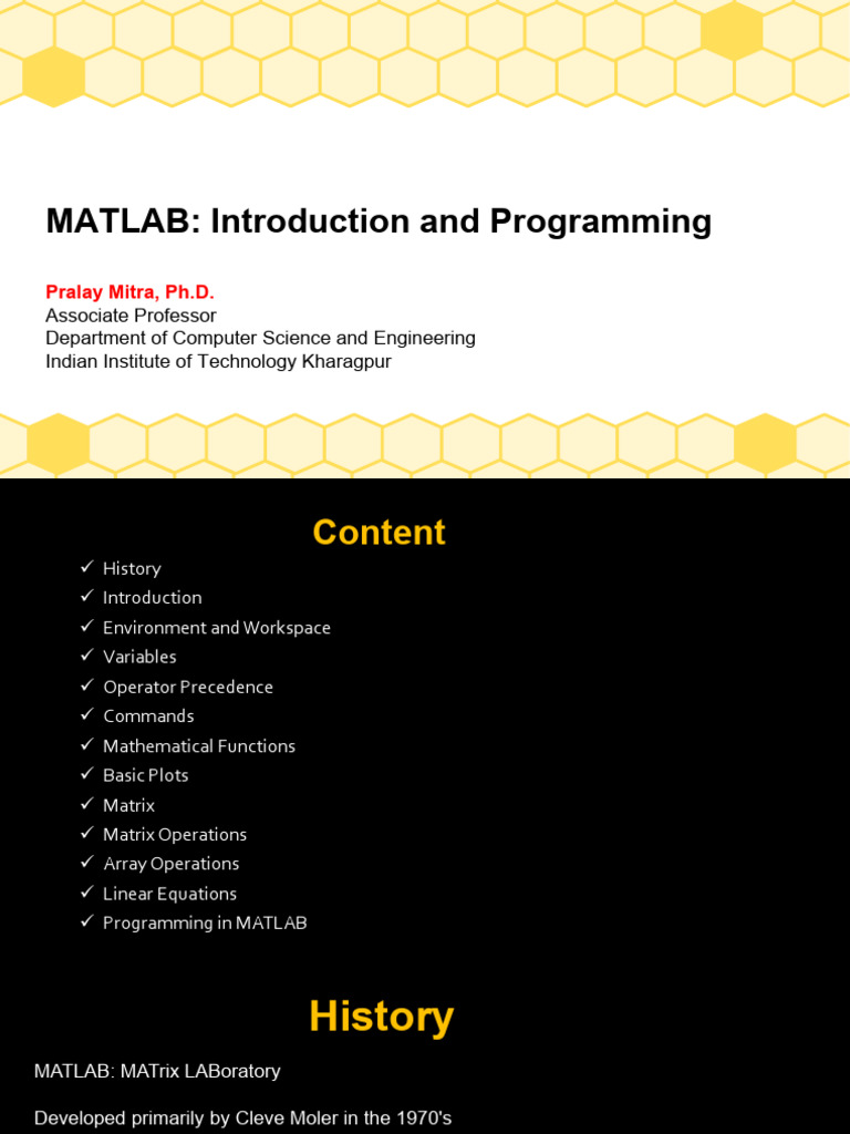 MATLAB Programming: A Comprehensive Guide | PDF | Matlab | Matrix (Mathematics)