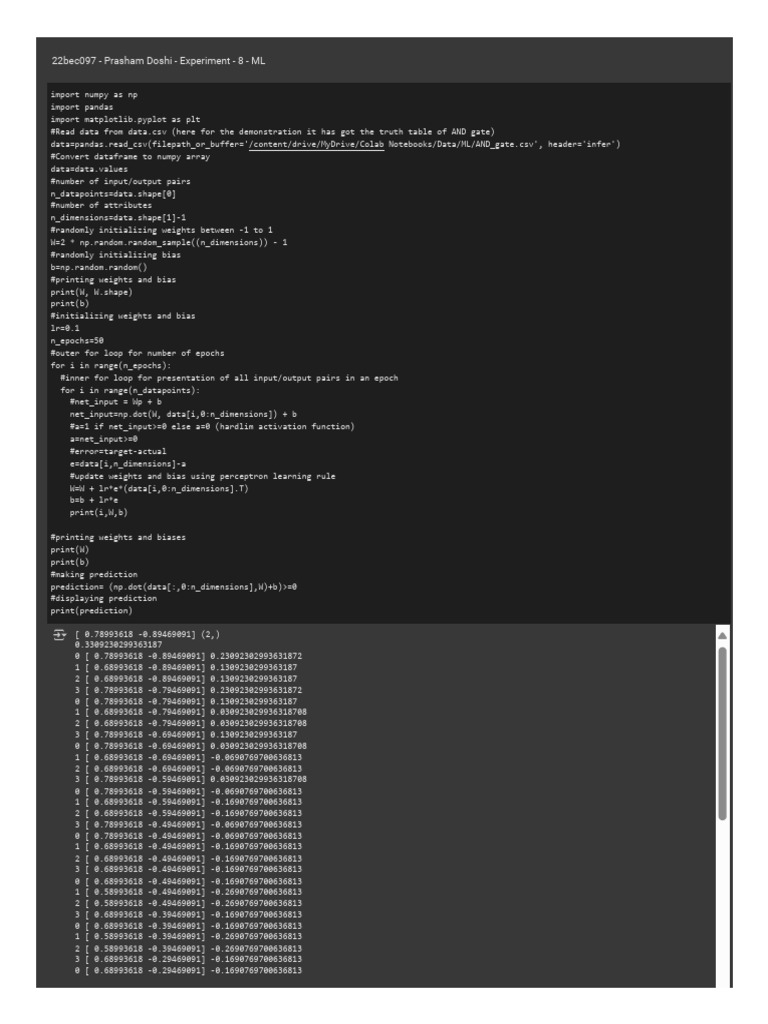 EXP - 8 - Prasham Doshi - 22bec097 | PDF | Machine Learning | Applied ...