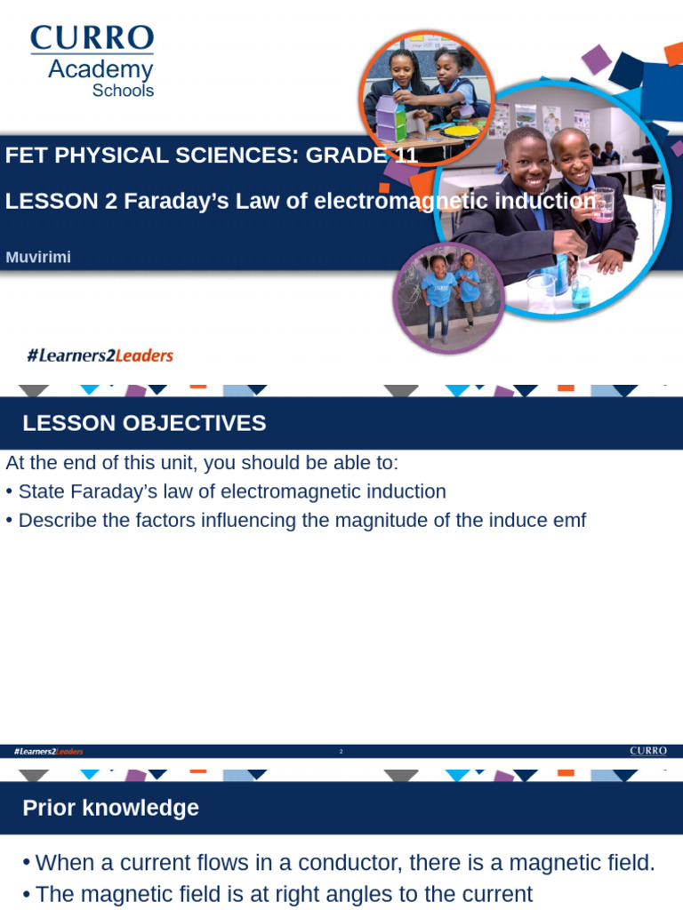 Faraday's Law of Electromagnetic Induction | PDF | Electromagnetic ...