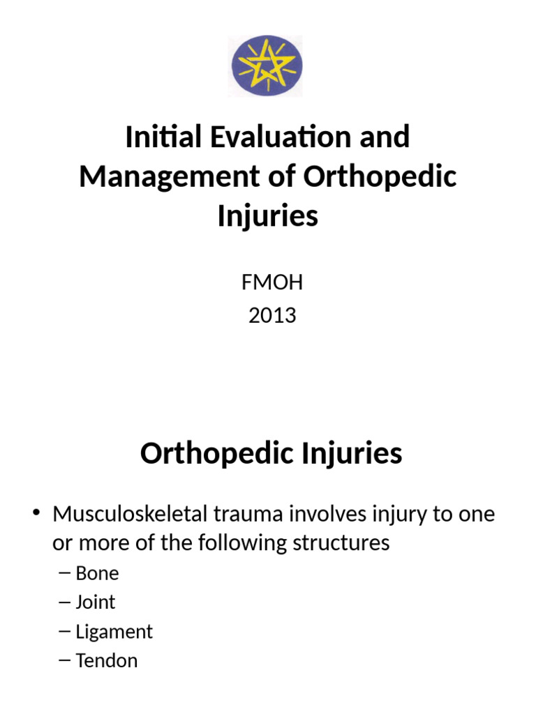 Orthopedic Injury Evaluation and Management | PDF | Orthopedic Surgery ...