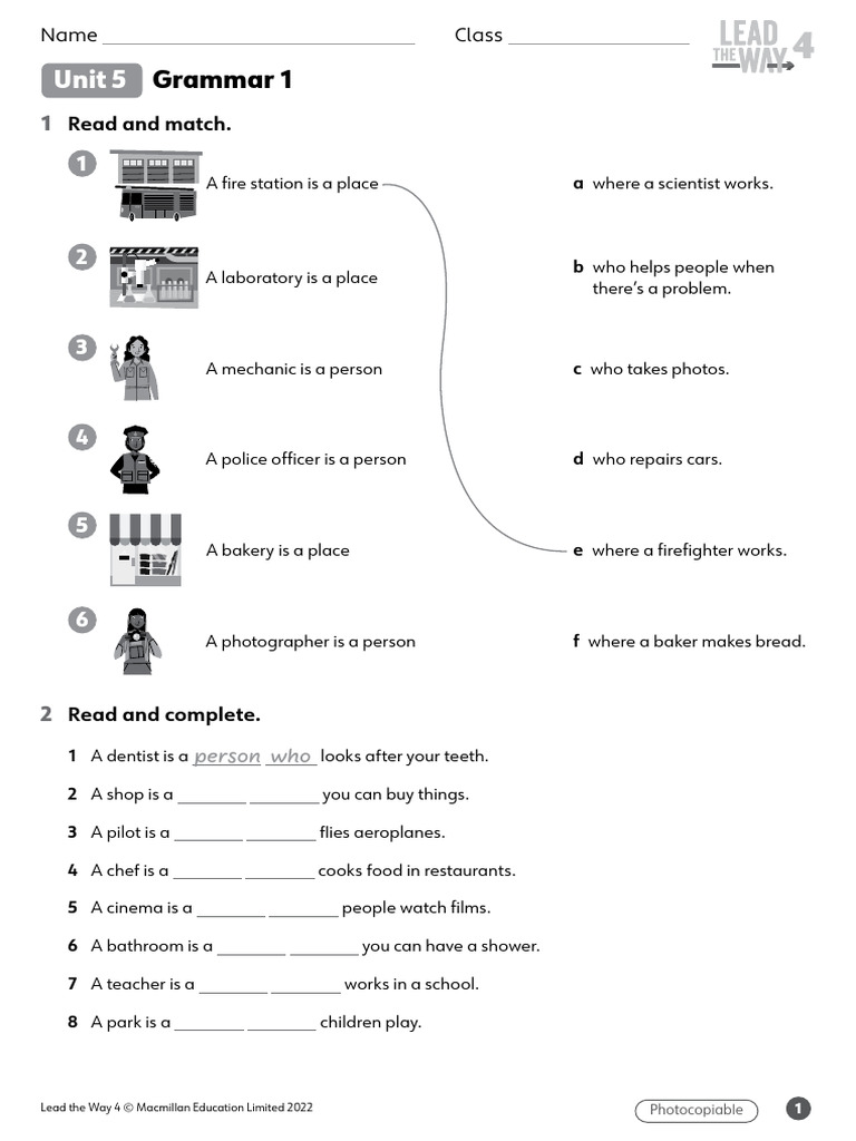 LTW 4 Worksheets Grammar Complete PDF U5 1 | PDF