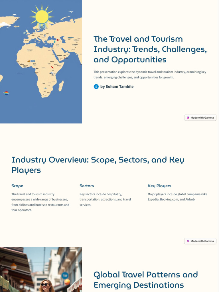 The Travel and Tourism Industry Trends Challenges and Opportunities ...