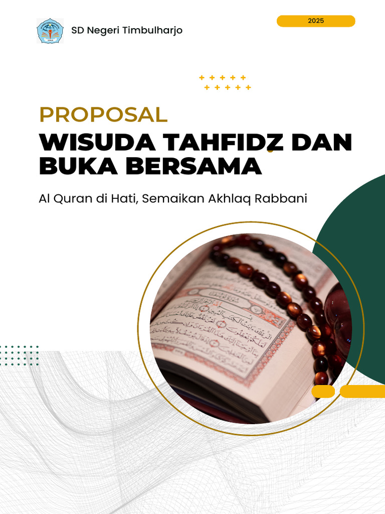 Proposal Wisuda Tahfidz SD Timbulharjo | PDF