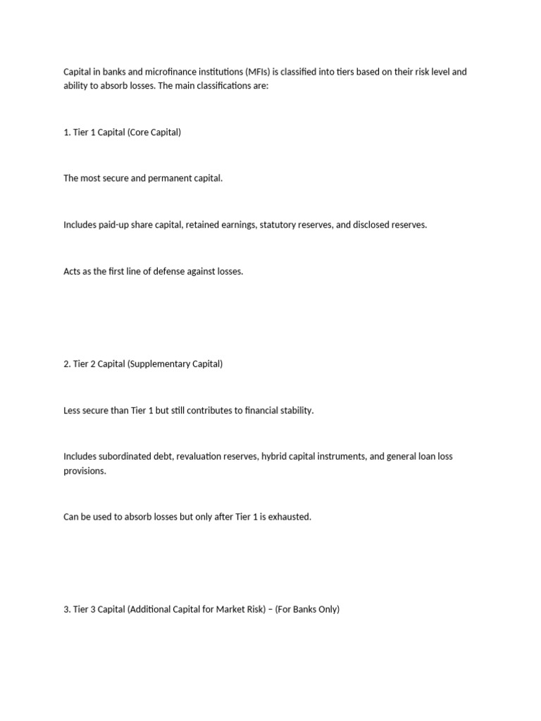 Capital in bank-WPS Office | PDF