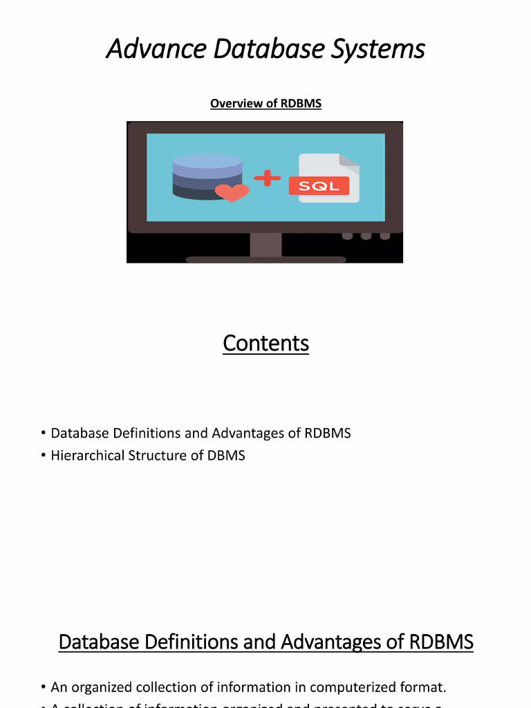 Adb Overview Lecture 2 | PDF