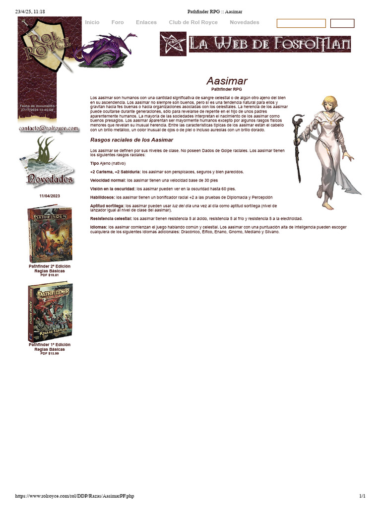 Pathfinder RPG - Aasimar | PDF