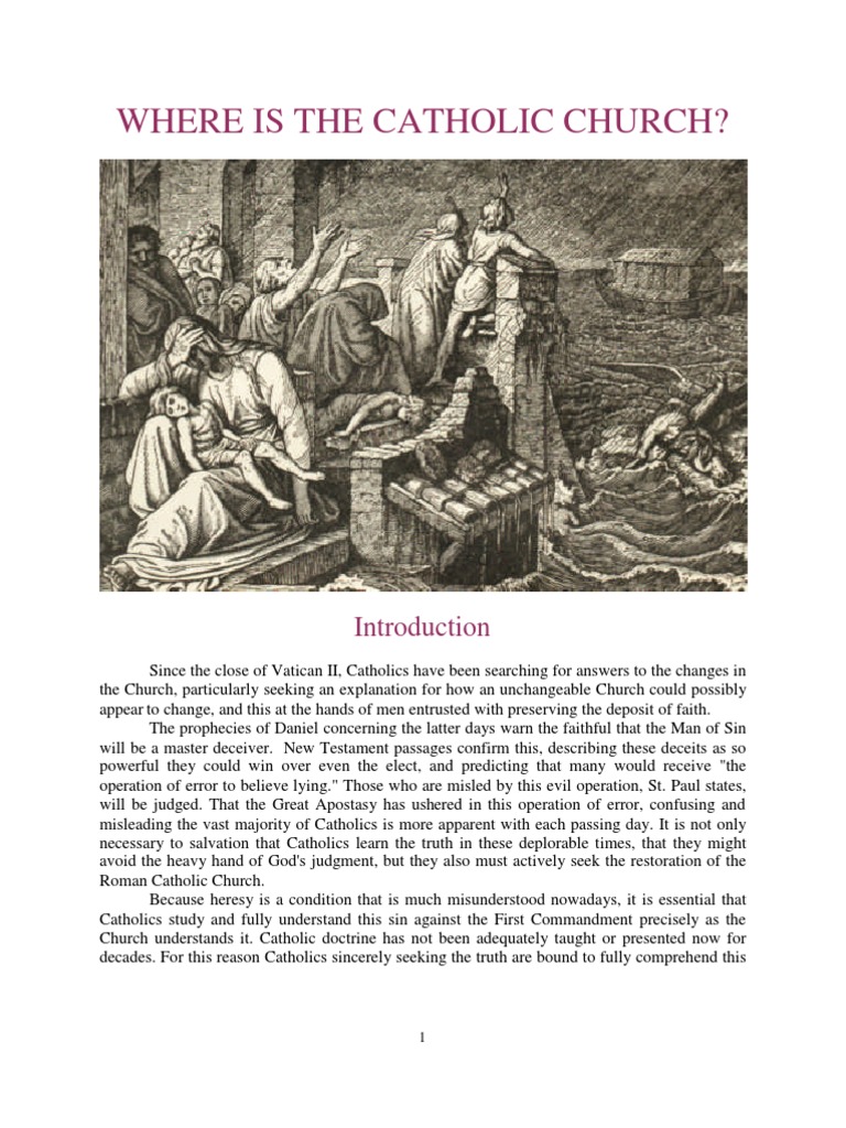 Where Is The Catholic Church | PDF | Pope | Catholic Church